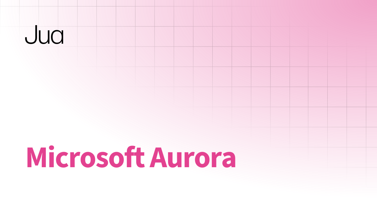 Microsoft Aurora | Jua documentation