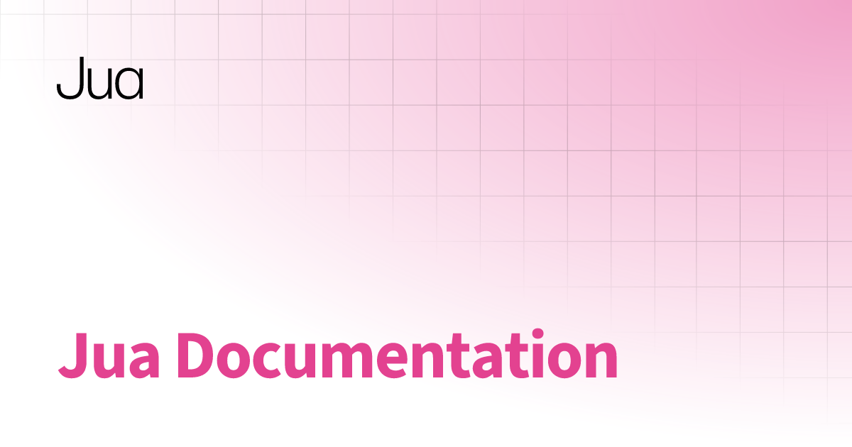 Jua Documentation | Jua documentation